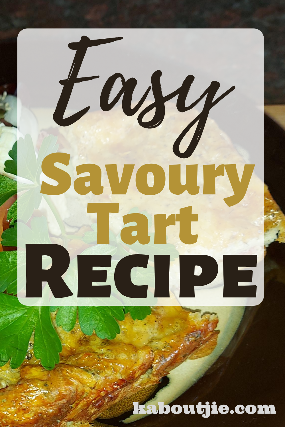 Easy Savoury Tart Recipe - The Quick Shake Tupperware Savoury Tart